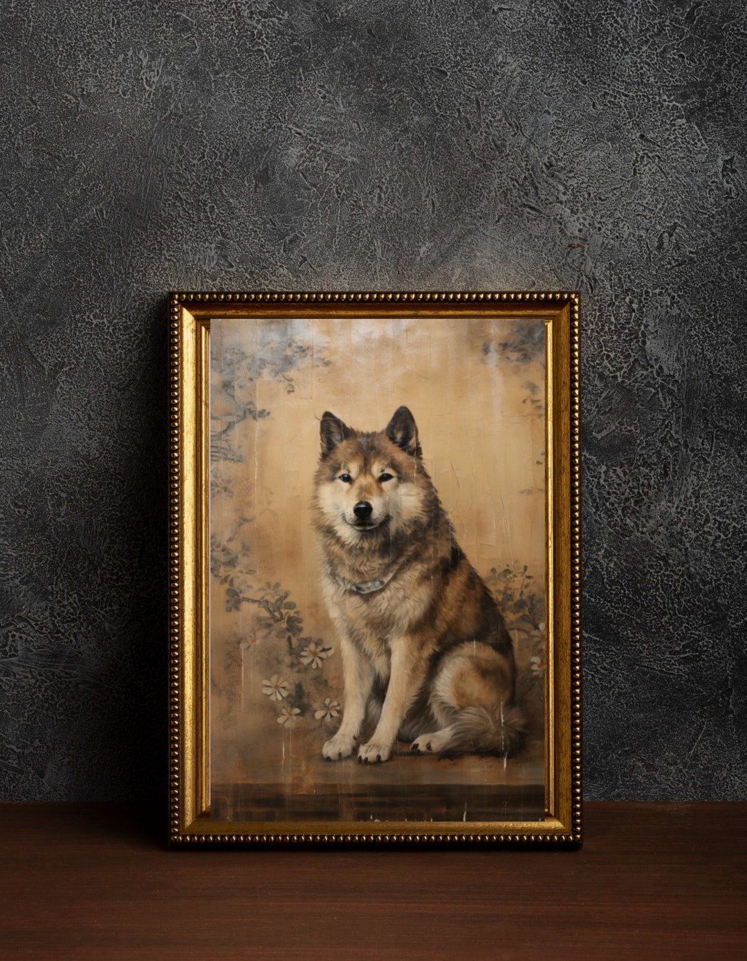 Pet Portraits Classical Dog Art Digital Dog Art Antique Dog - Etsy