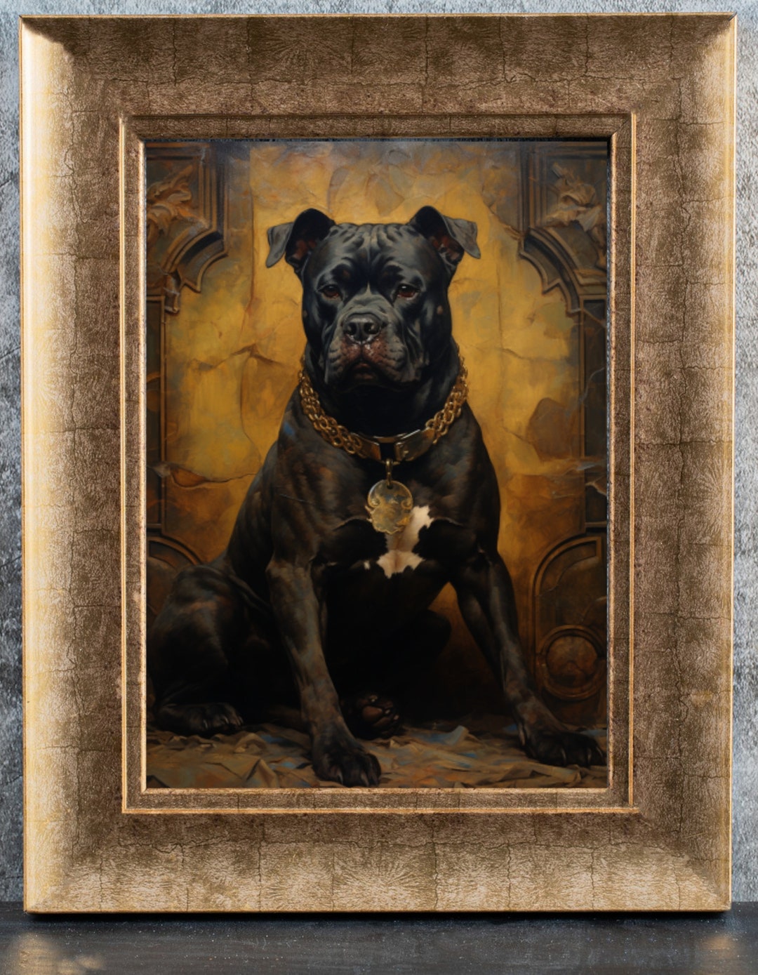 Pet Portraits Classical Dog Art Digital Dog Art Antique Dog - Etsy