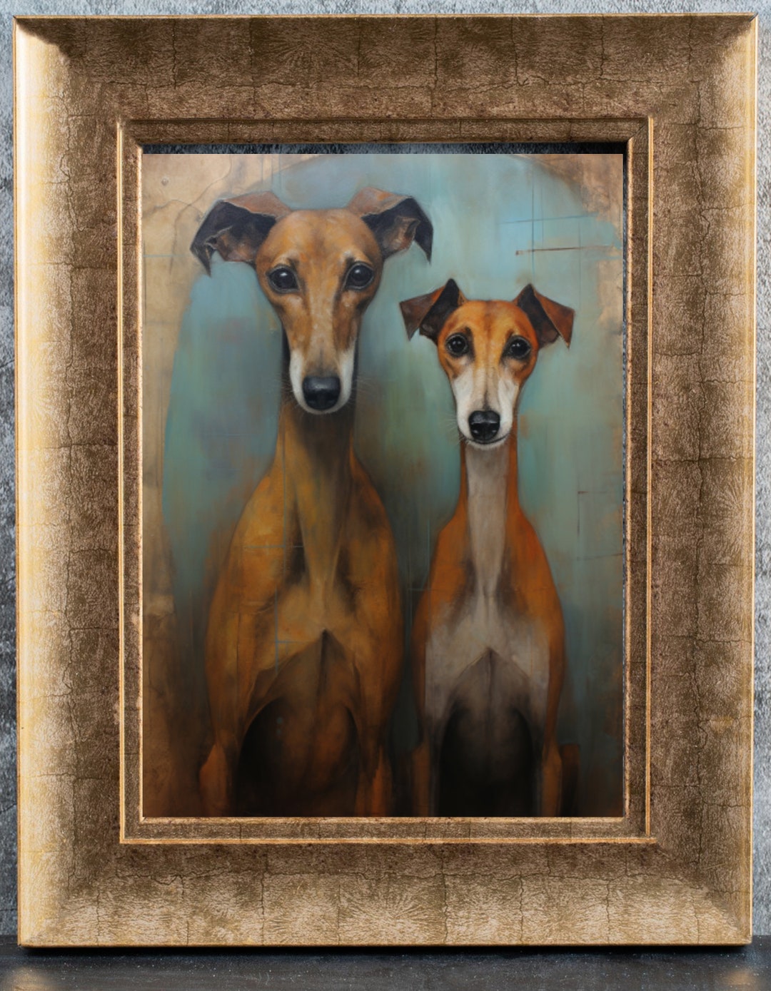 Pet Portraits Classical Dog Art Digital Dog Art Antique Dog - Etsy