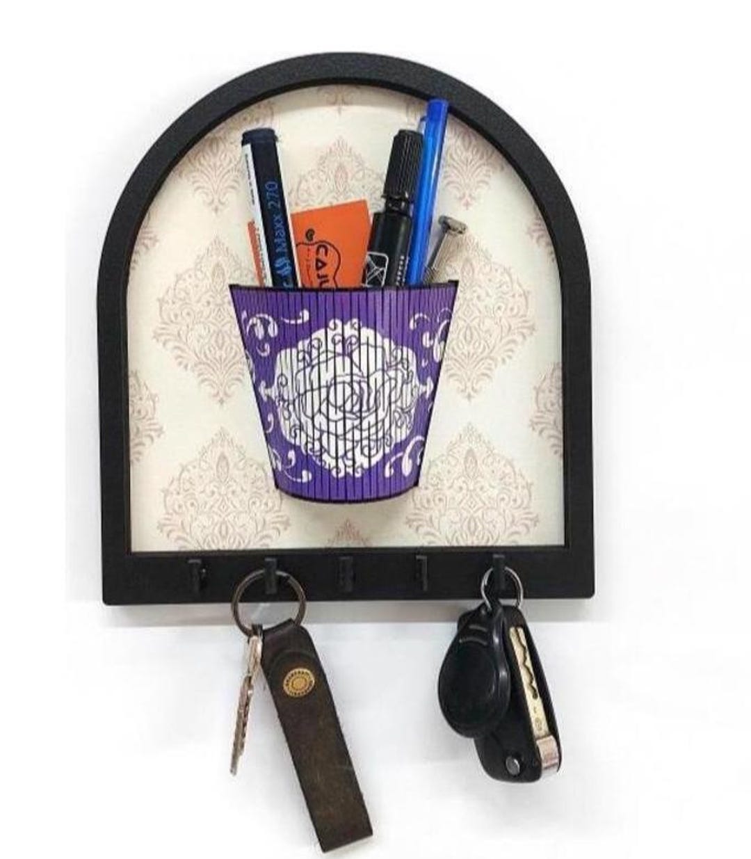 Penholder AND Key Holder for Home Entryway Organizer Key for Home Decor ...