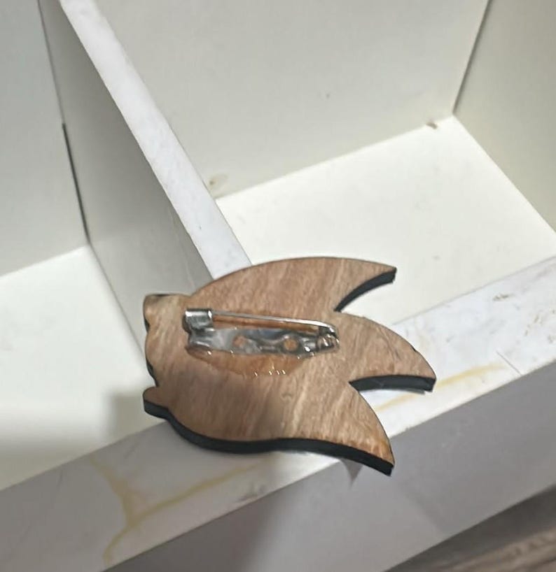 Adventure Time Jake Wooden Hand Painted Brooch Pin T Shirt Pins ...