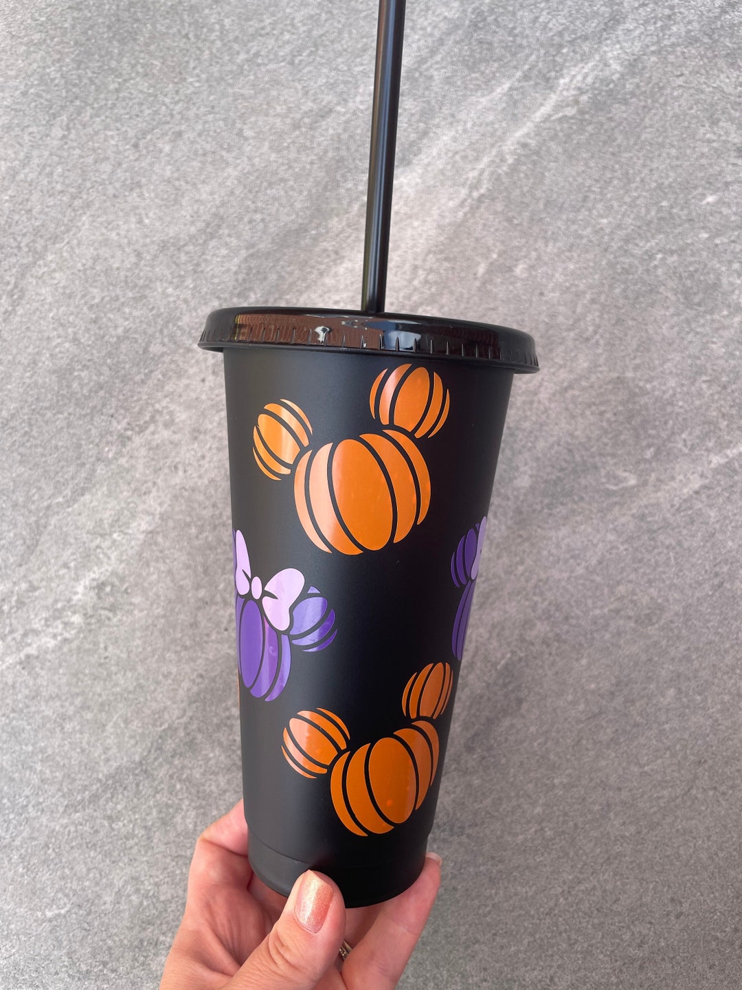 Mickey & Minnie Halloween Cold Cup, Seasonal Cup, Personalised Cold Cup ...