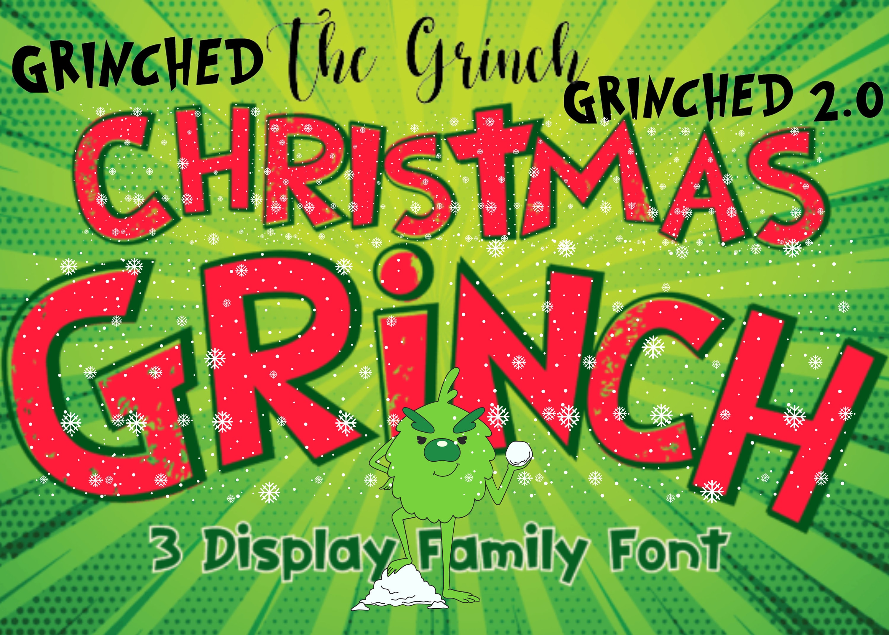 GRINCH FONT Grinch Fontgrinch Svgchristmas Grouch Alphabet - Etsy Israel