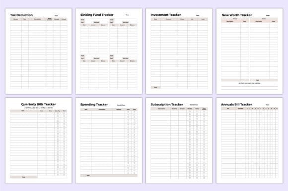 Budget Finance Planner Bundle 2025, Income Tracker ,digital Budget ...