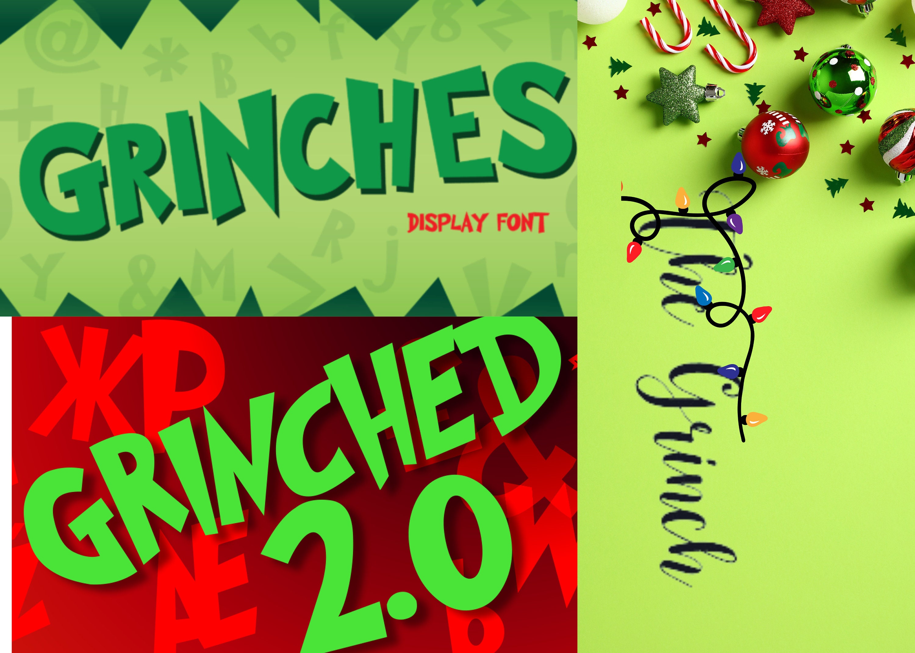 GRINCH FONT Grinch Fontgrinch Svgchristmas Grouch Alphabet - Etsy Israel