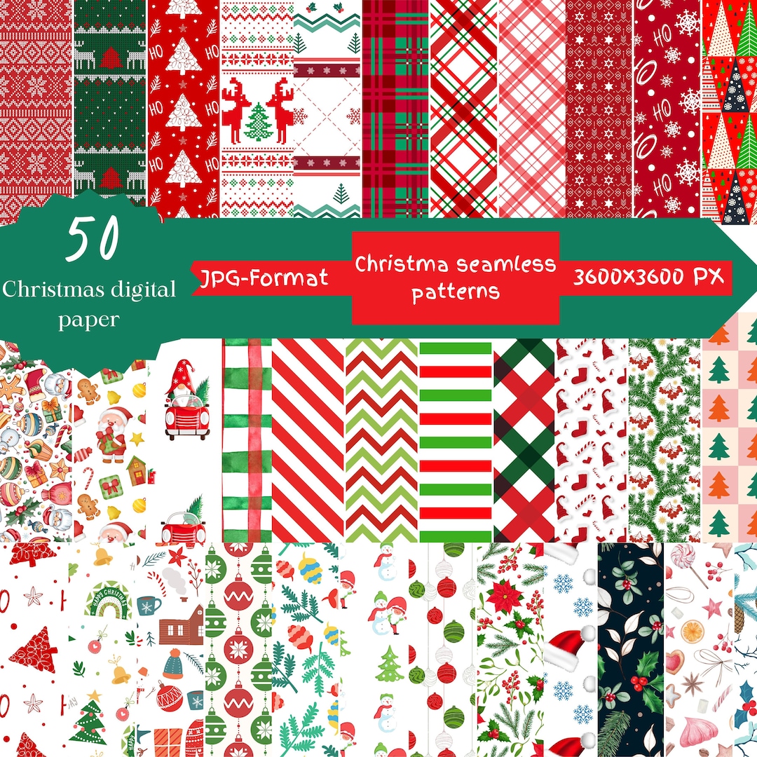 Christmas Digital Paper, Holiday Scrapbook Papers, Snowflake Wallpaper ...