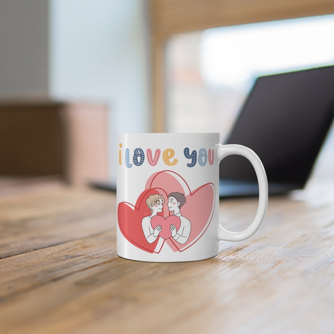 Embrace of Love" Mug - Romantic I Love You Couples Coffee Cup - Perfect ...