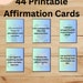 Printable Affirmation Cards Kawaii. 40 Printable Positive Affirmation ...