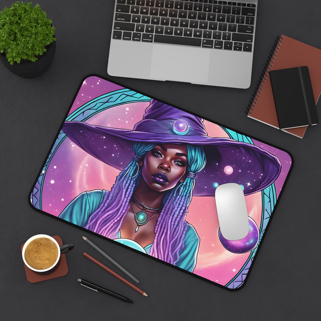 Black Witch Mat, Witchcraft Desk Mat, Magical Workspace, Spellcasting ...