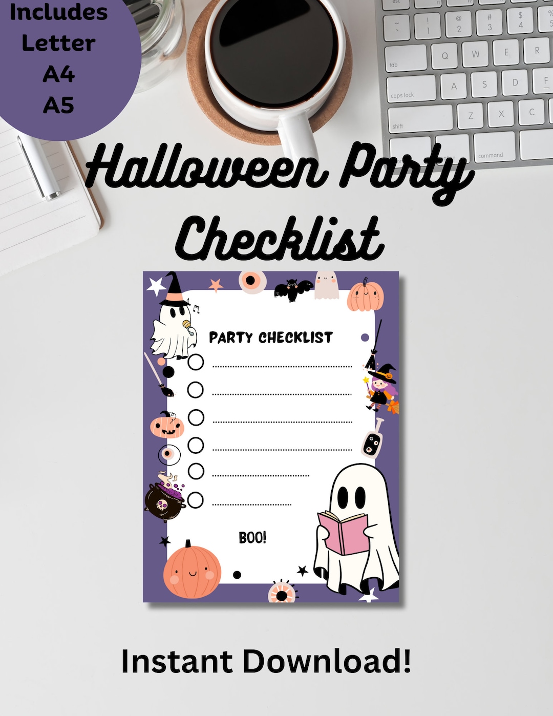Halloween Party Checklist – Spooky Season Planner (printable PDF) - Etsy