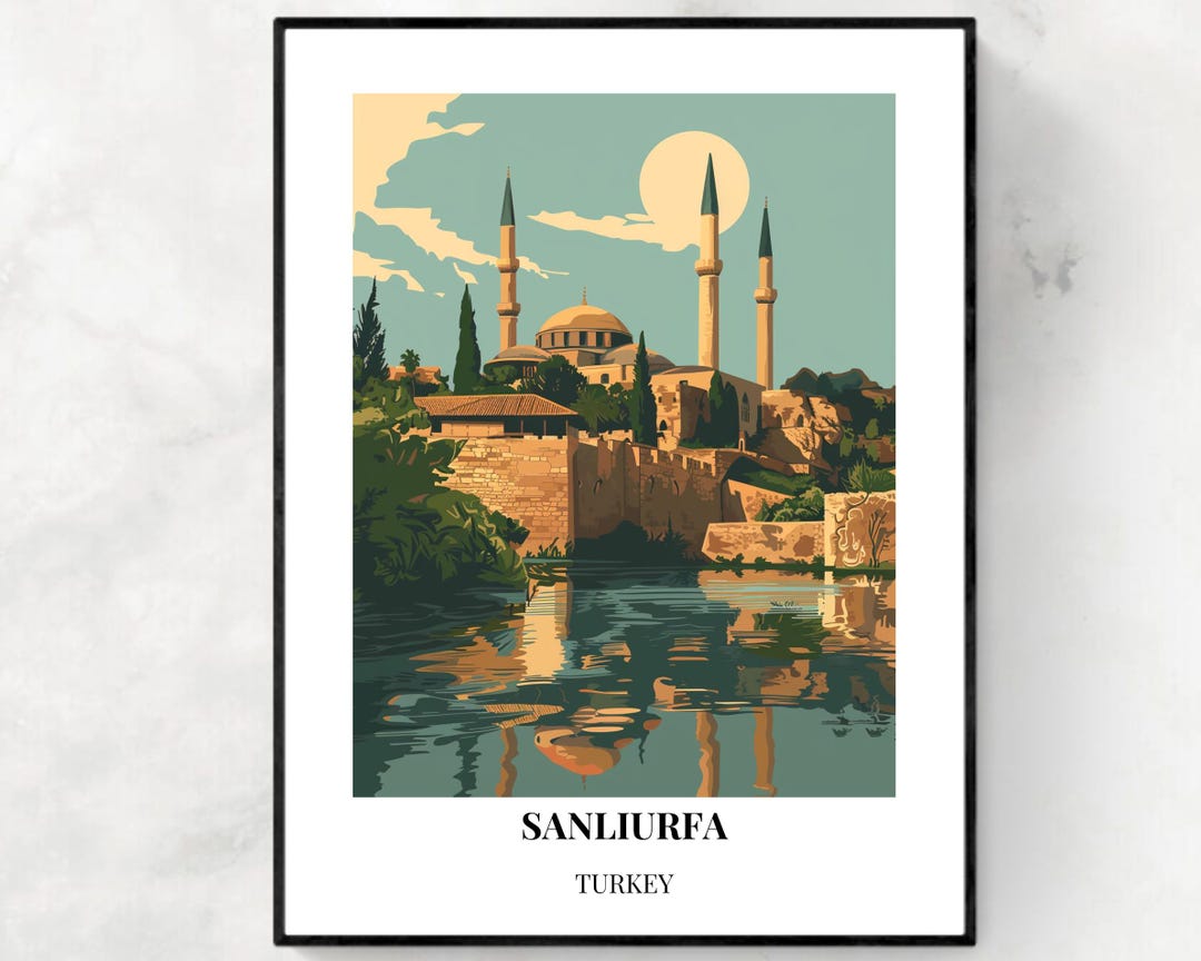 Göbekli Tepe Travel Print Wall Art, Şanlıurfa - Turkey City Print ...