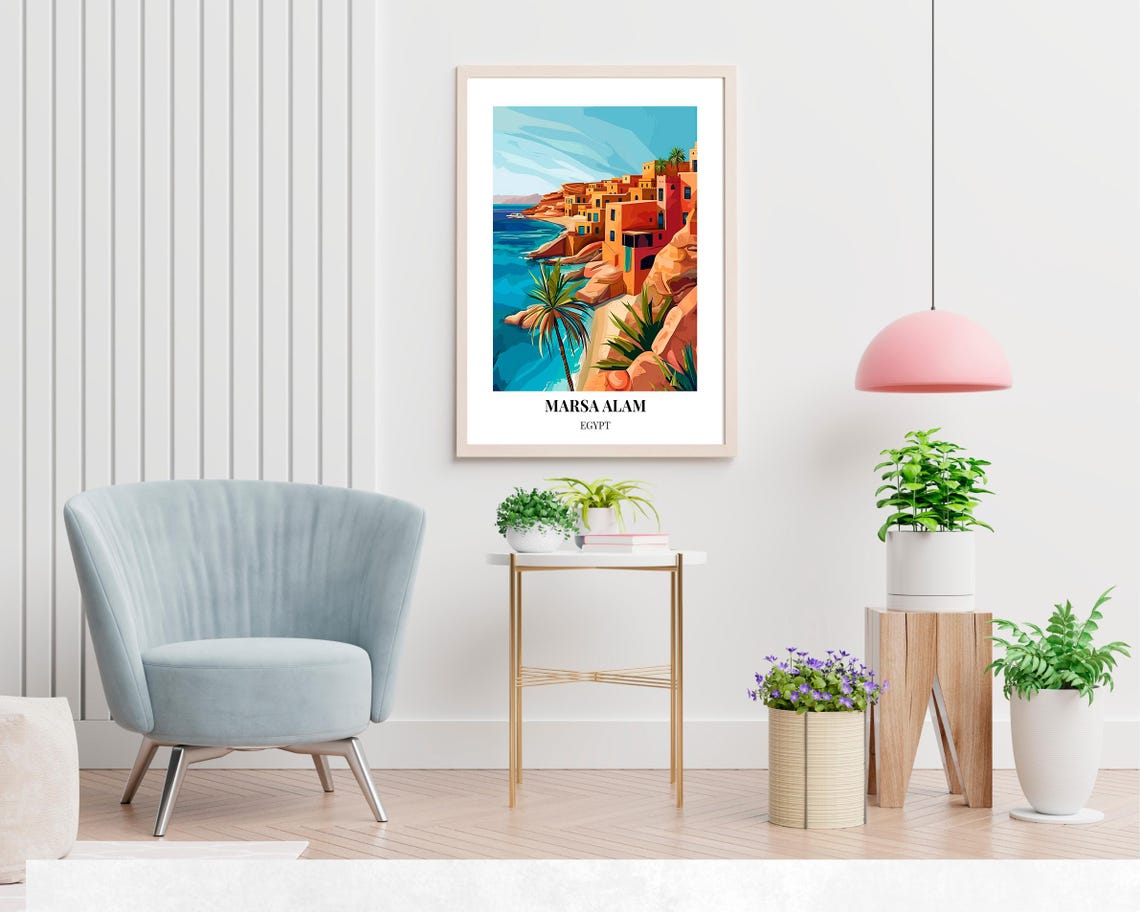 Marsa Alam Beaches Travel Print Wall Art, Marsa Alam Egypt City Print ...