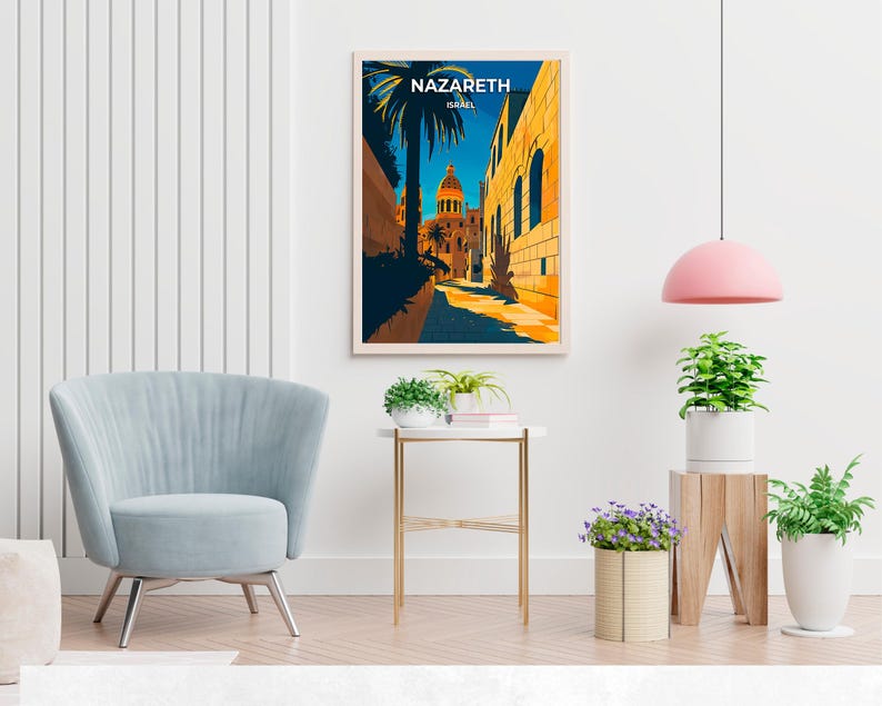 Basilica of the Annunciation Wall Art - Nazareth City Poster - Etsy Canada