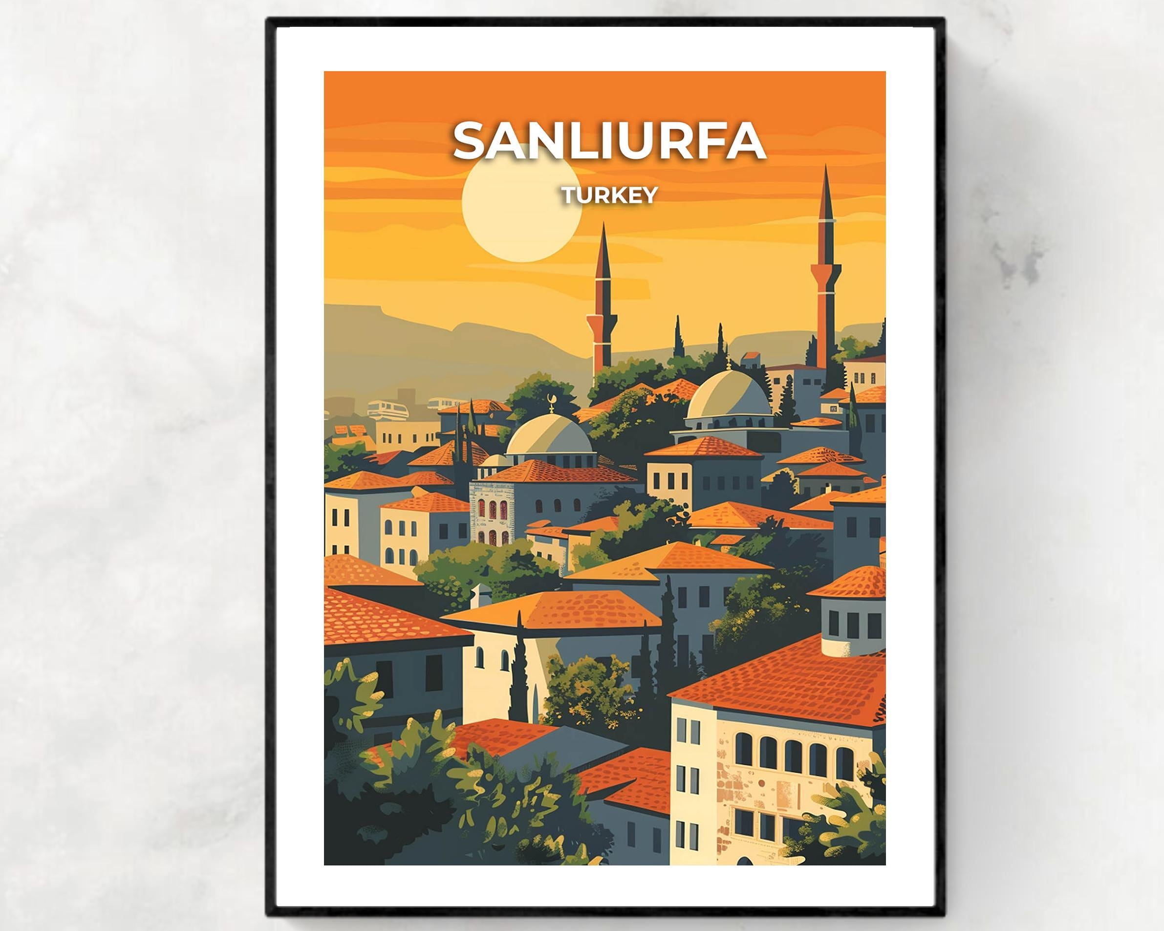 Göbekli Tepe Travel Print Wall Art, Şanlıurfa Turkey City Print ...