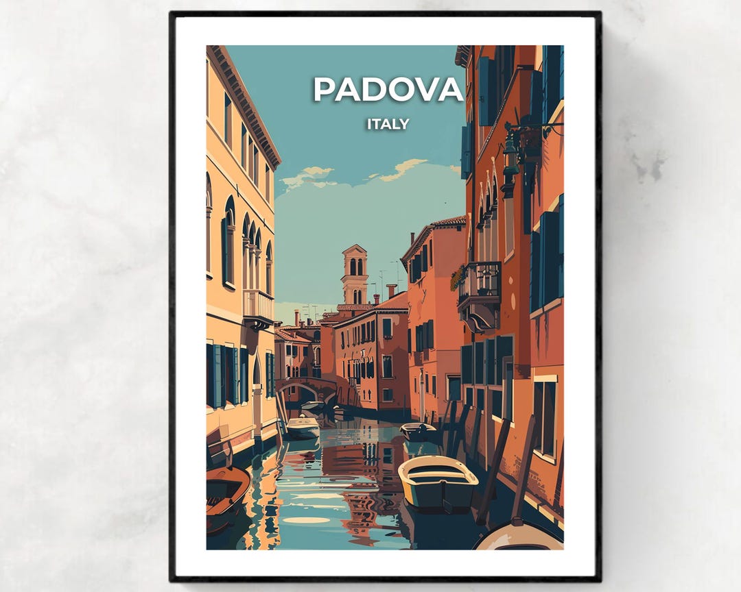 Padova City Print, Padova Travel Poster, Italy Travel Gift, Padova ...