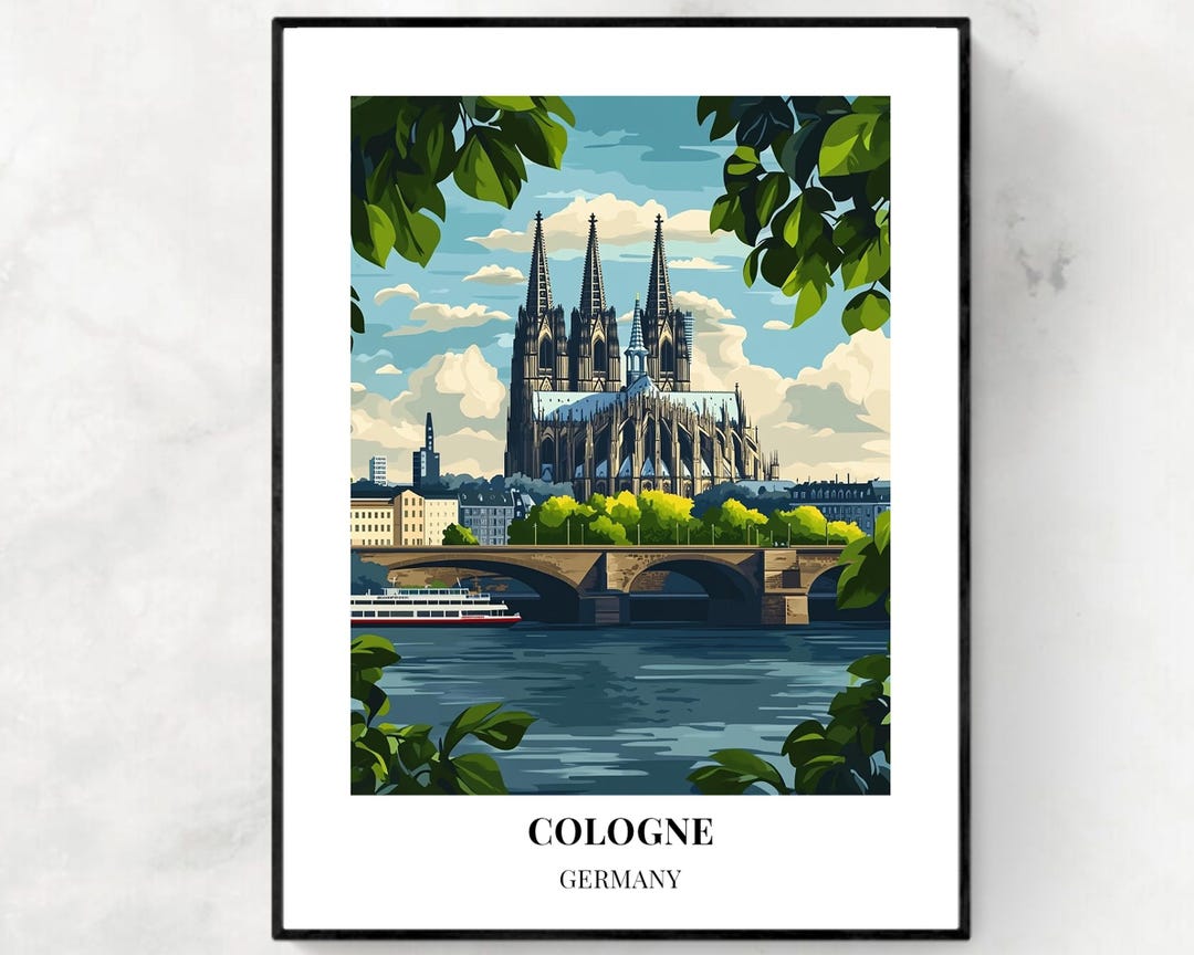 Cologne Travel Print Wall Art, Cologne City Print, Cologne Travel Gift ...