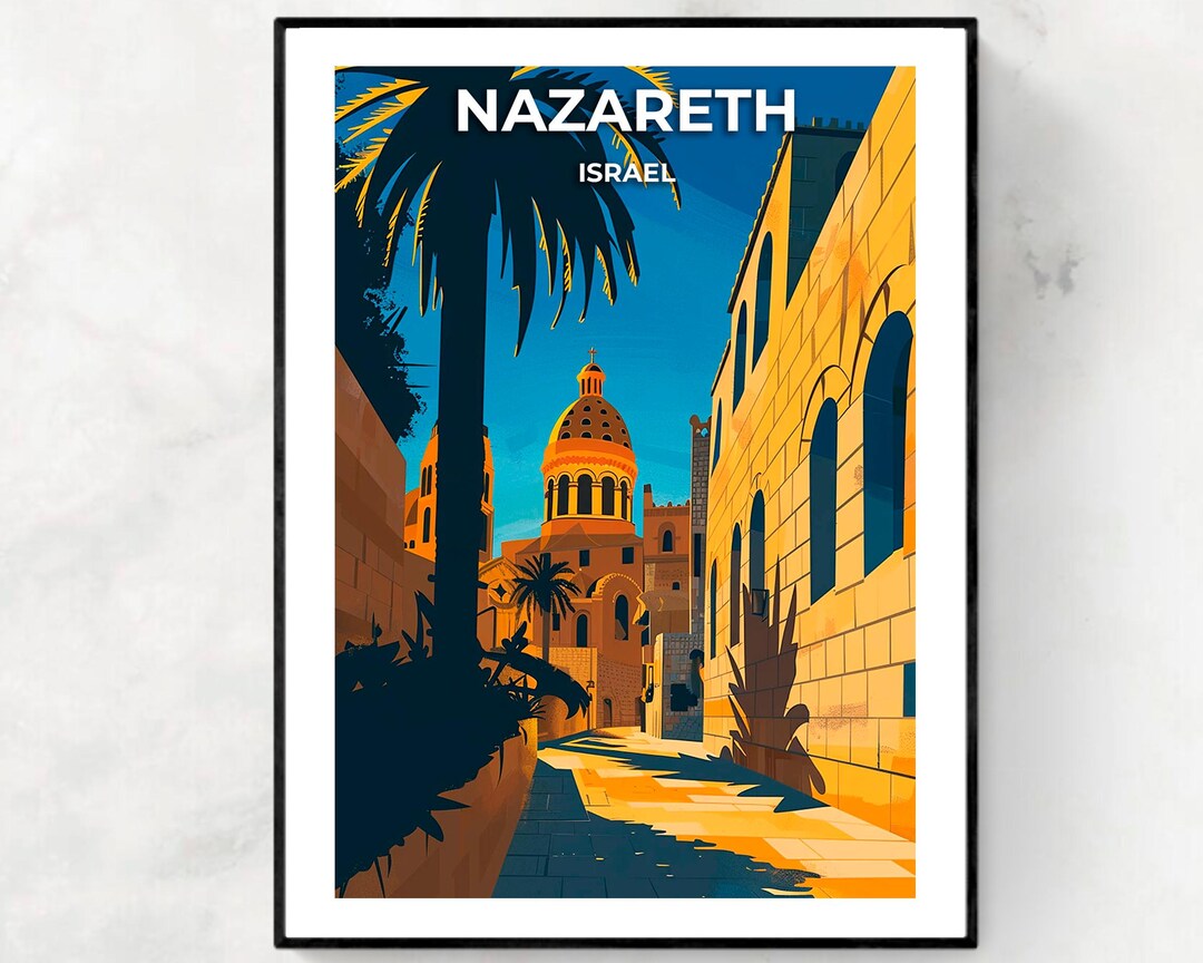Basilica of the Annunciation Wall Art - Nazareth City Poster - Etsy