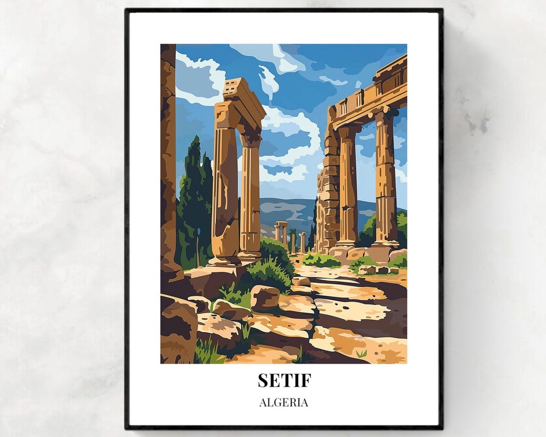 Djémila Roman Ruins (unesco World Heritage Site) Travel Print Wall Art ...