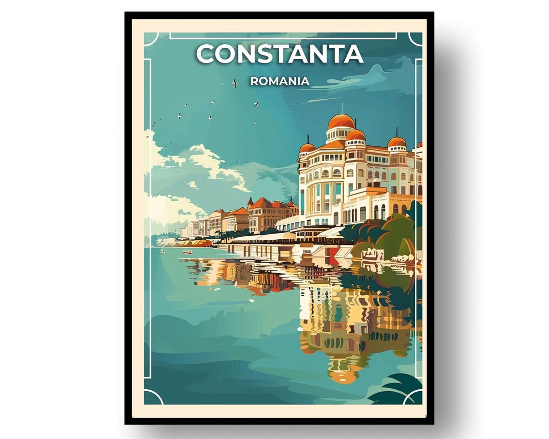Constanta Travel Poster: Romania Wall Art, Framed or Digital - Etsy