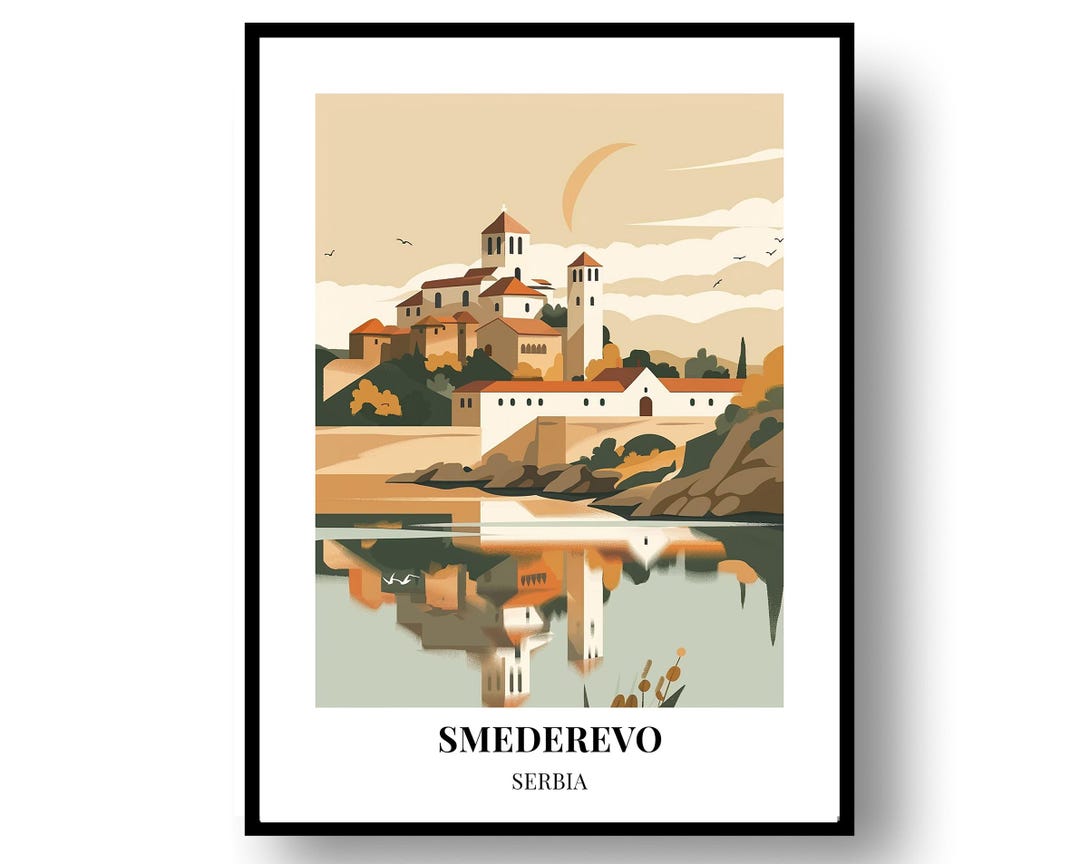 Smederevo Travel Poster: Serbia Wall Decor (framed or Digital) - Etsy