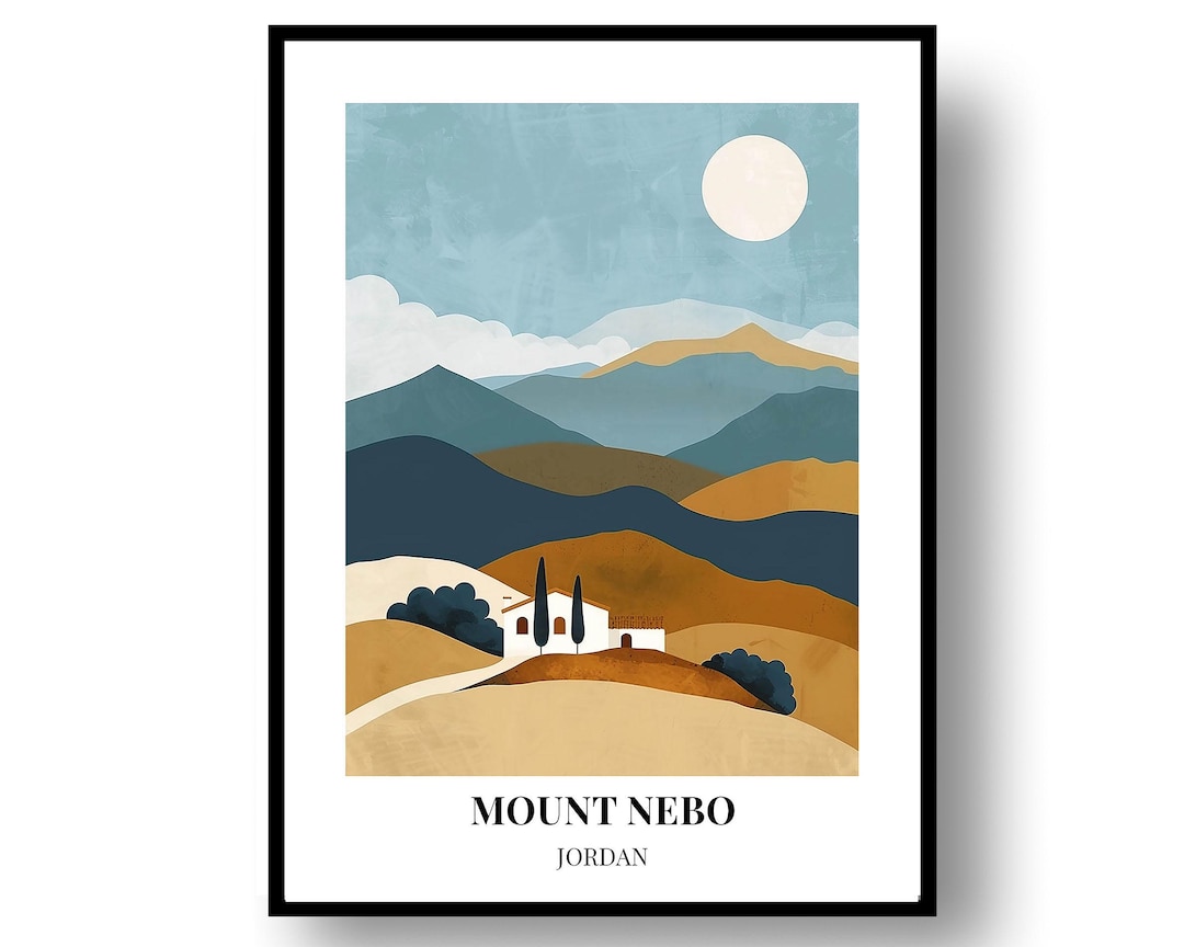 Mount Nebo Jordan Poster - Travel Wall Art, Framed or Digital - Etsy Canada