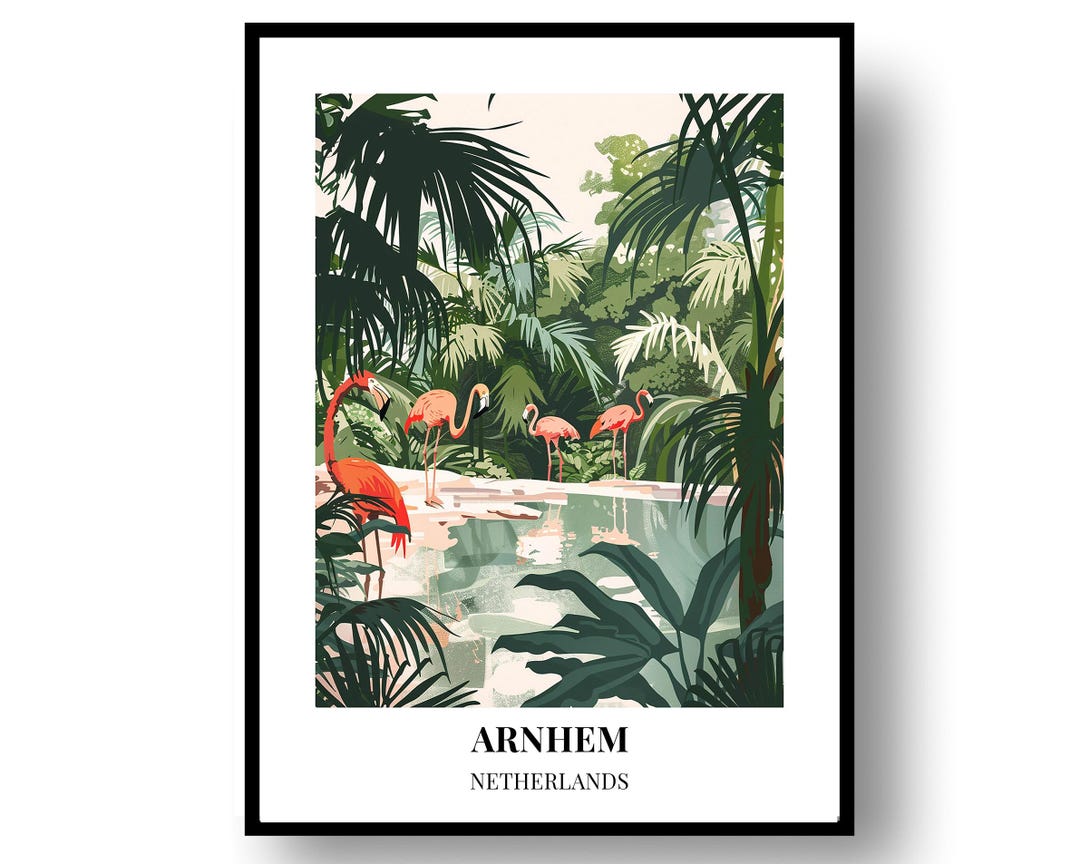 Arnhem Travel Poster, Netherlands Wall Art (framed or Digital File) - Etsy
