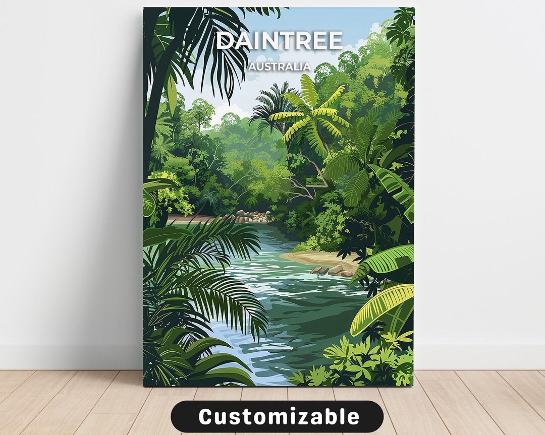 Daintree, Australia Travel Canvas / Custom Canvas Print / Canvas Wall ...