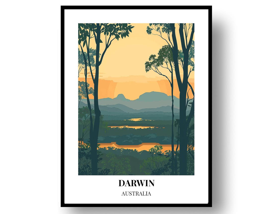 Darwin, Australia Travel Poster , Darwin, Australia Travel Poster ...