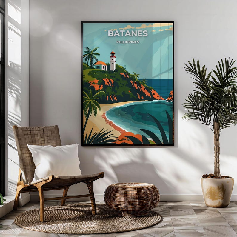 Travel Poster: Batanes Philippines - Framed or Digital Download - Etsy