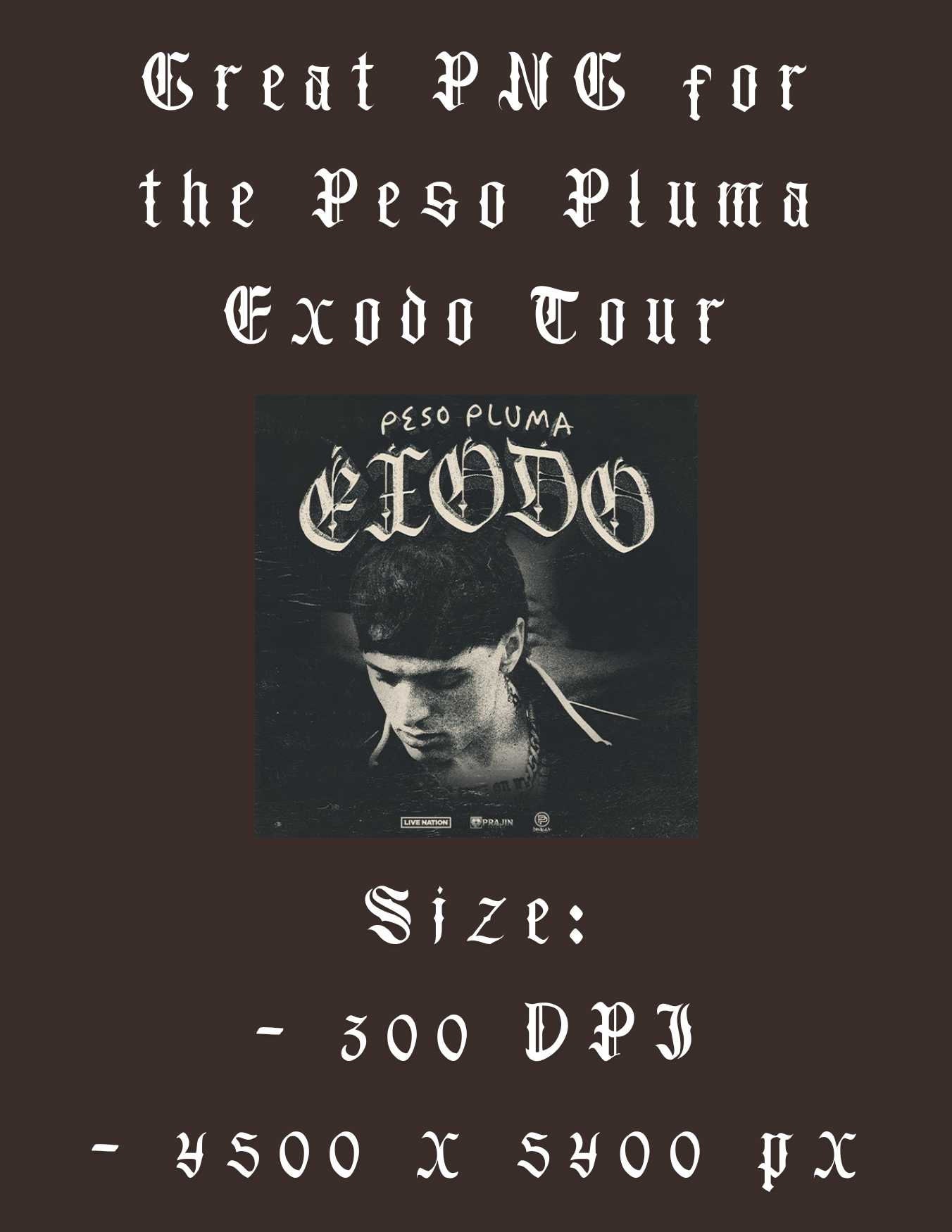 Peso Pluma PNG - Etsy
