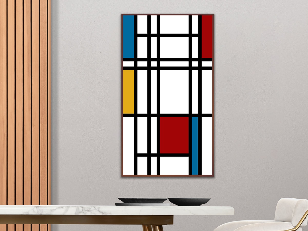 Piet Mondrian Frame TV Art – 25 Vertical Geometric Prints (digital ...