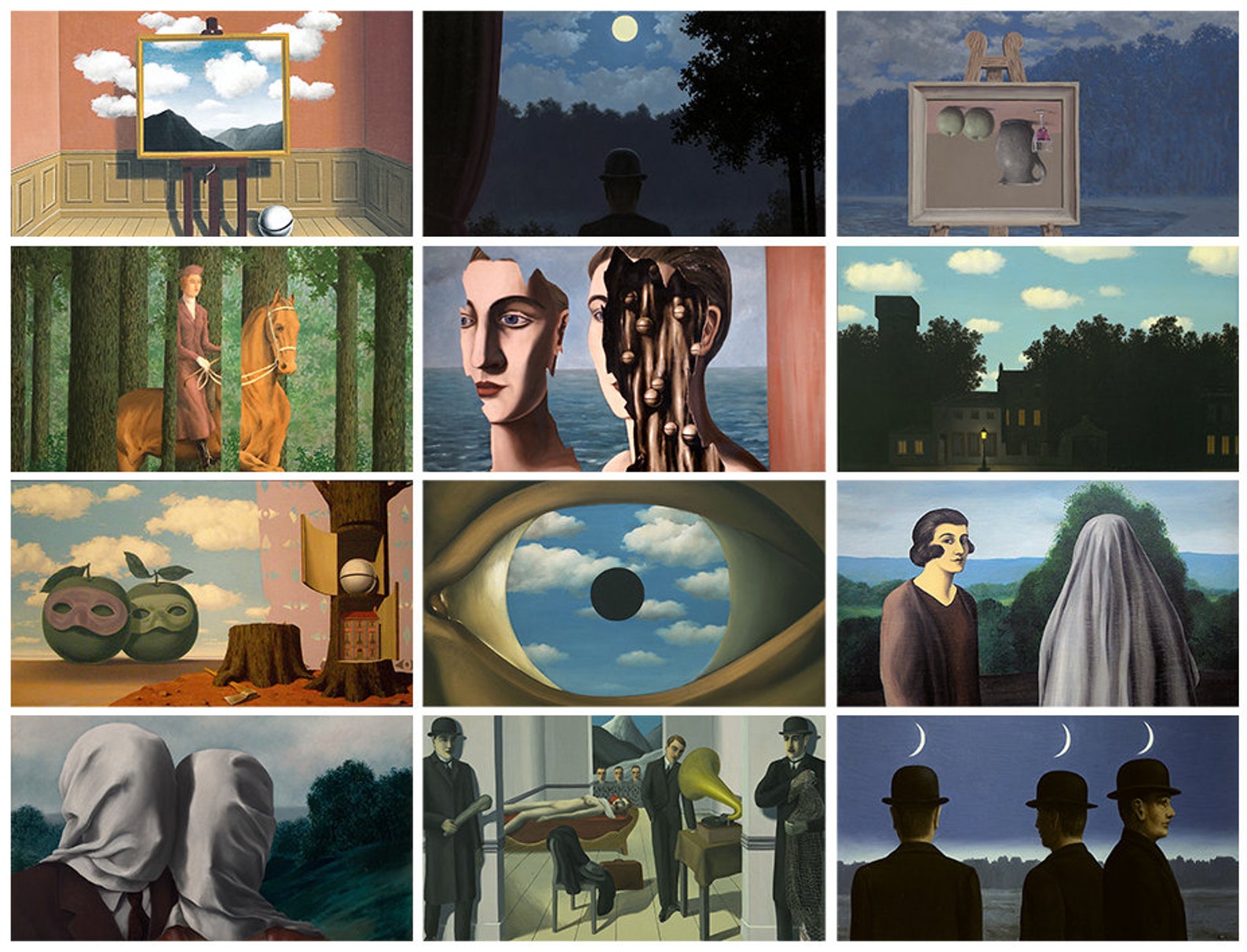 40 Rene Magritte Art 4k Samsung Frame TV Art Set, Frame TV Download Art ...