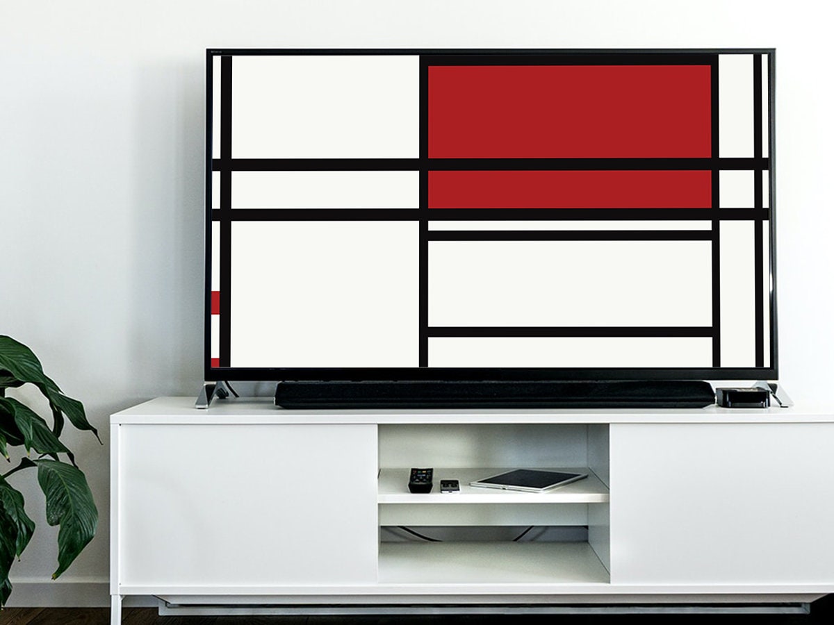 25 Piet Mondrian 4k Samsung Frame TV Art Collection, Frame TV Abstract Art Bundle, Digital Art ...