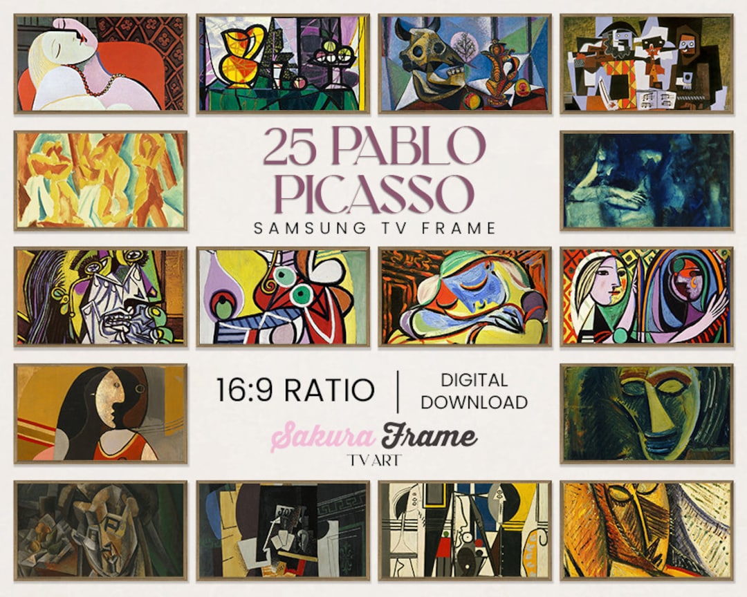 25 Pablo Picasso Art 4k Samsung Frame TV Art Collection, Frame TV ...