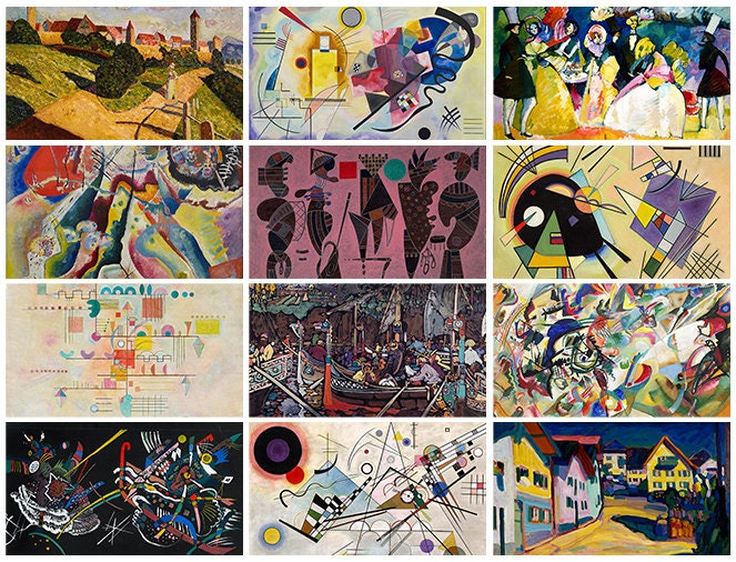 Kandinsky Abstract Art - 25 Piece 4K TV Art Collection (digital ...