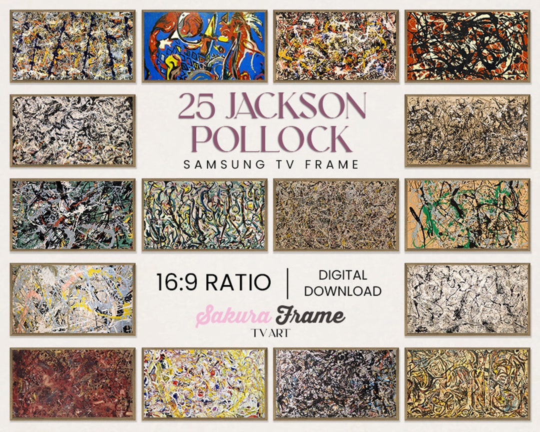 Jackson Pollock Frame TV Art Collection – 25-piece 4K Abstract Digital ...