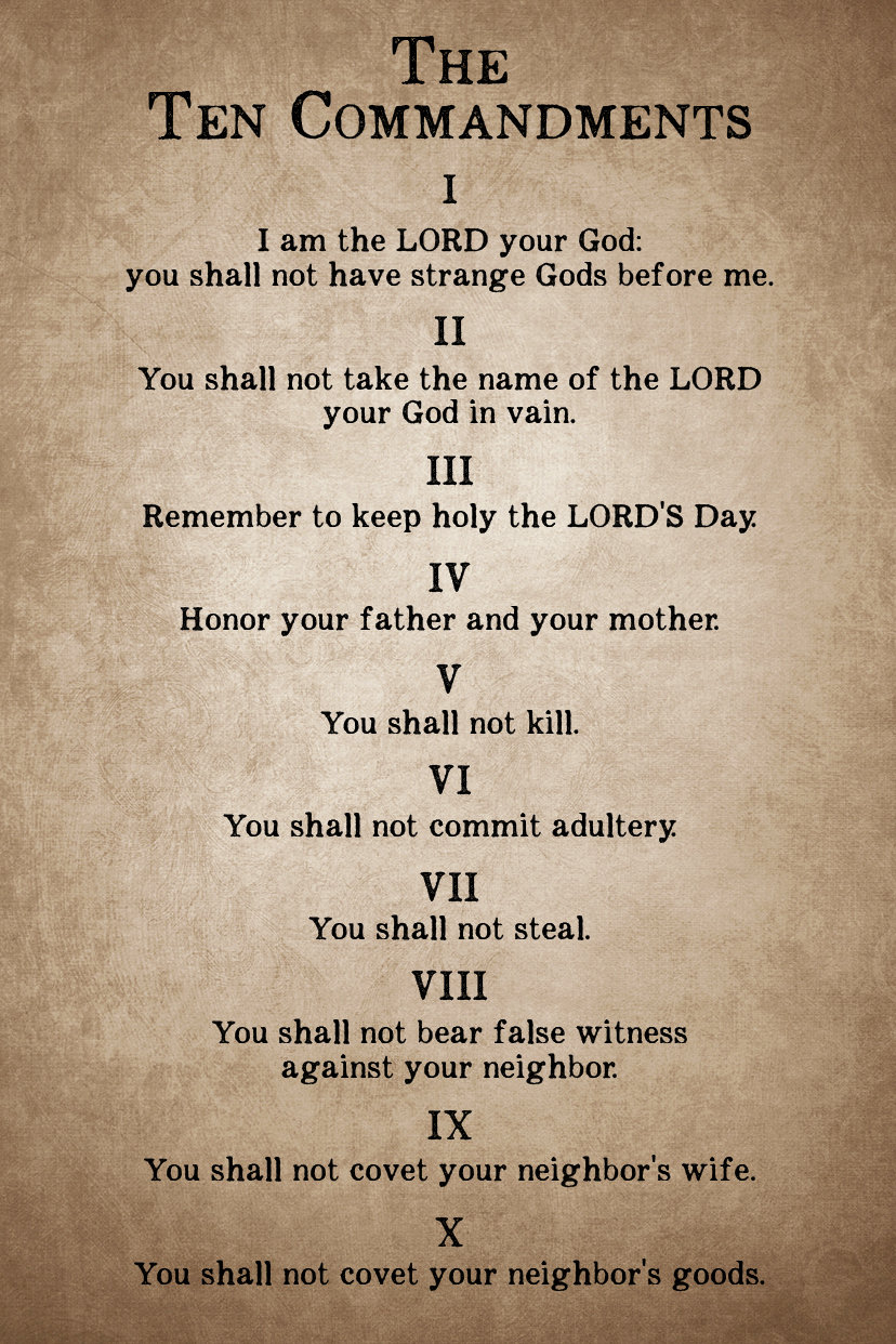 Gods 10 Commandments Vintage 2 Bible Verse Art Love God, DIGITAL ...