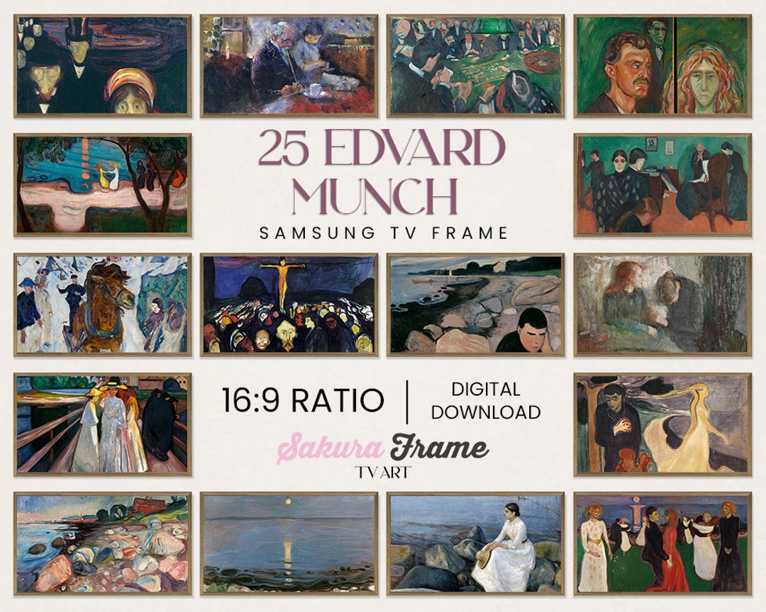 25 Edvard Munch Art 4k Samsung Frame TV Art Collection, Frame TV Art ...