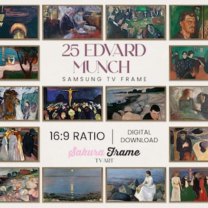 25 Edvard Munch Art 4k Samsung Frame TV Art Collection, Frame TV Art ...