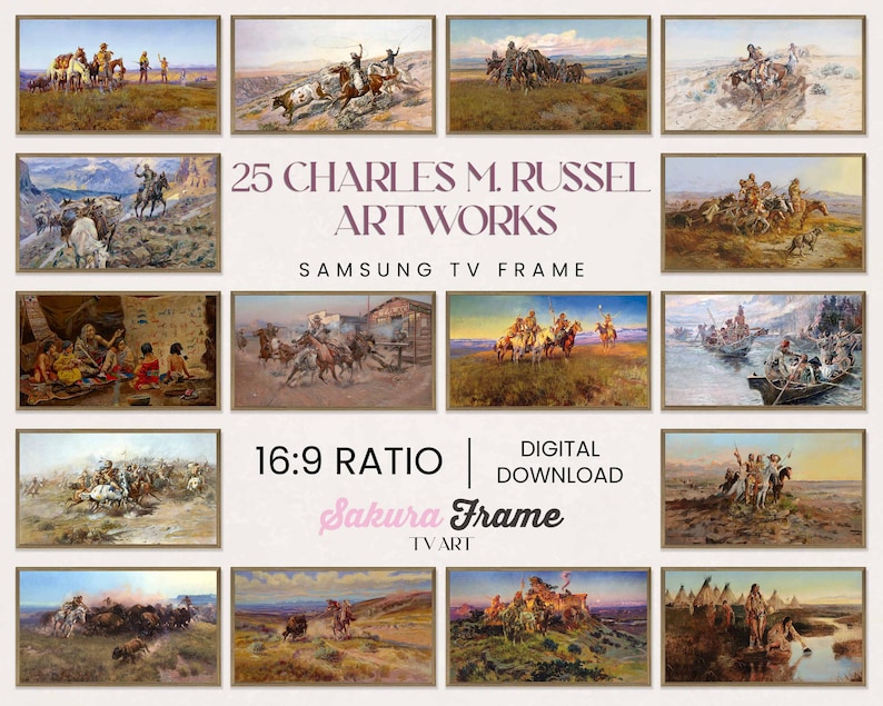 Charles M. Russell Western Art, Samsung Frame TV Art (digital Download ...