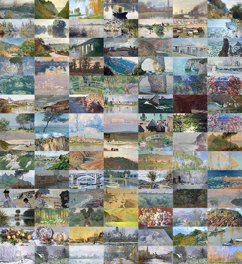 300 Claude Monet Art Collection – 4K Digital Frame TV Art Compatible ...