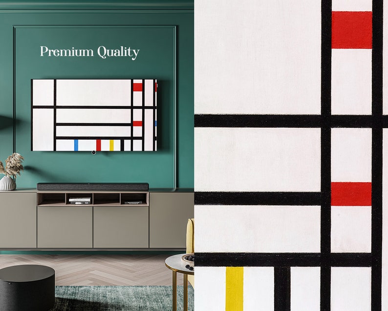 Piet Mondrian Frame TV Art – 25 Abstract Geometric Designs (digital ...