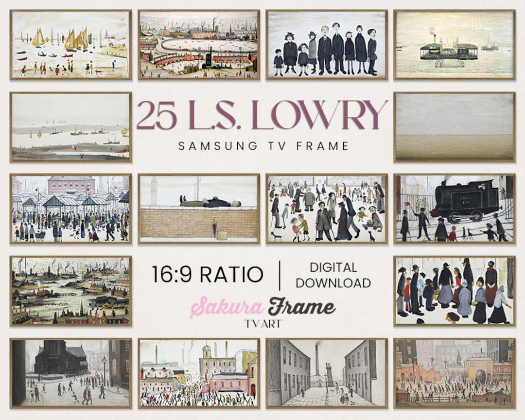 L.S. Lowry Frame TV Art Collection – 25-piece 4K Digital Wall Art ...