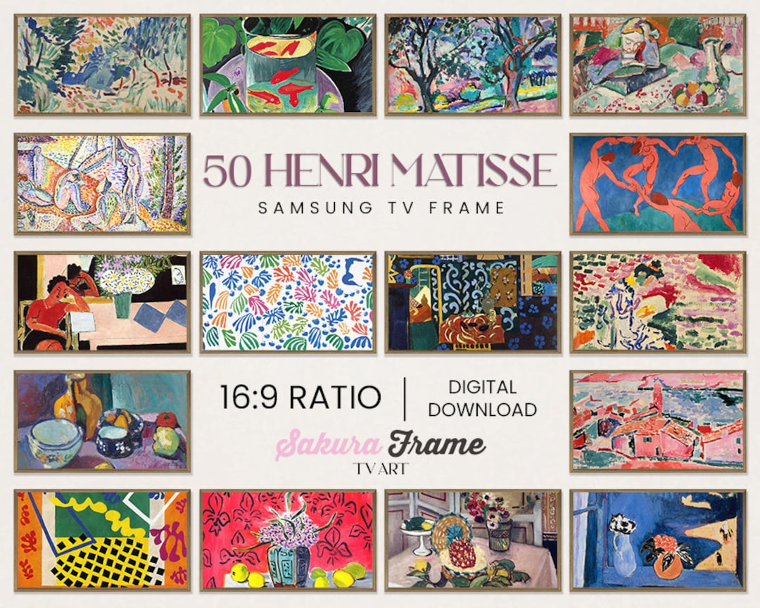 50 Henri Matisse Art 4k Samsung Frame TV Art Set, Frame TV Download Art ...