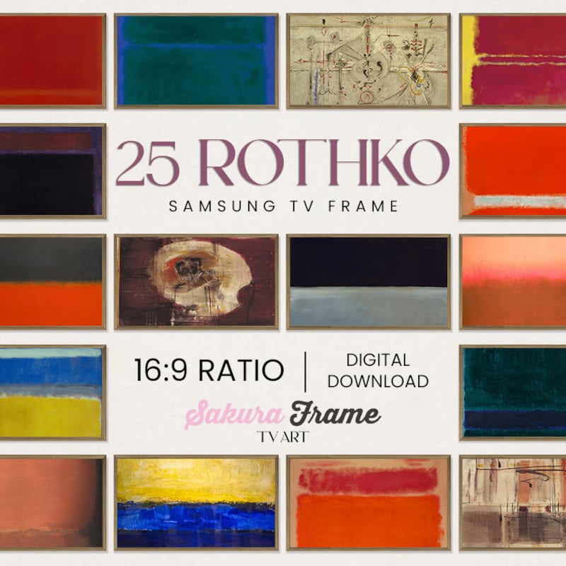 Framed Rothko Art Print - Etsy