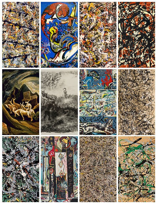 25 Jackson Pollock Art Vertical 4k Samsung Frame TV Art Collection ...