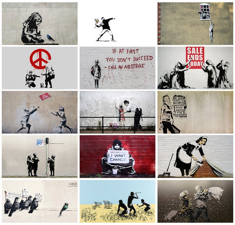 30 Banksy Art 4k Samsung Frame TV Art Collection, Frame TV Banksy ...