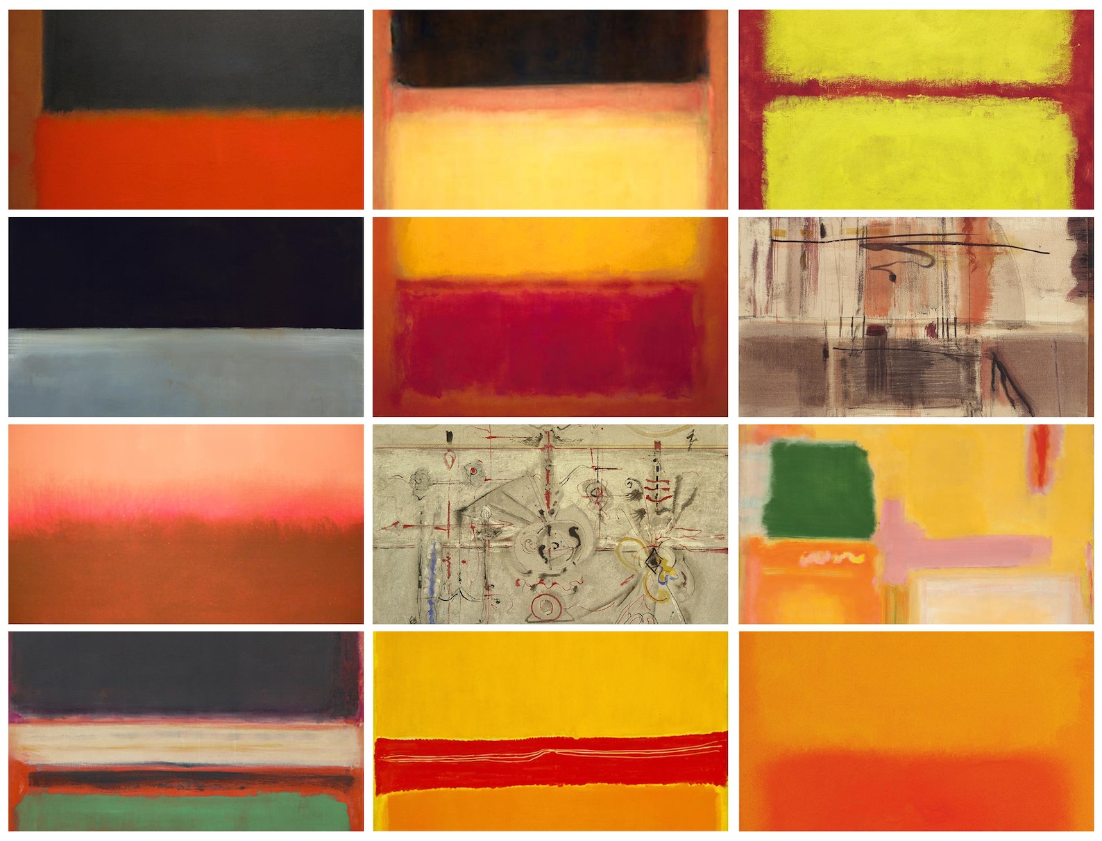 25 Mark Rothko Art 4k Samsung Frame TV Collection, Frame TV Colorful ...