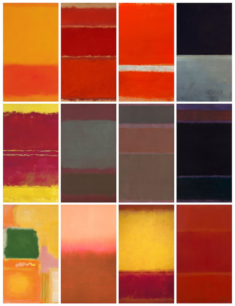 25 Mark Rothko Vertical 4k Samsung Frame TV Collection, Frame TV ...