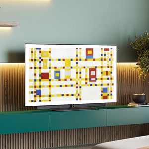 25 Piet Mondrian 4k Samsung Frame TV Art Collection, Frame TV Abstract ...
